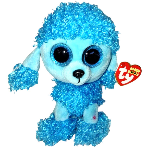 Ty | Toys | Ty Beanie Boos Mandy Poodle Dog 27 6 Blue Sparkle Eyes ...